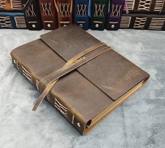 3 Rings Binder Journal Personalized Leather Journal Notebook - Etsy
