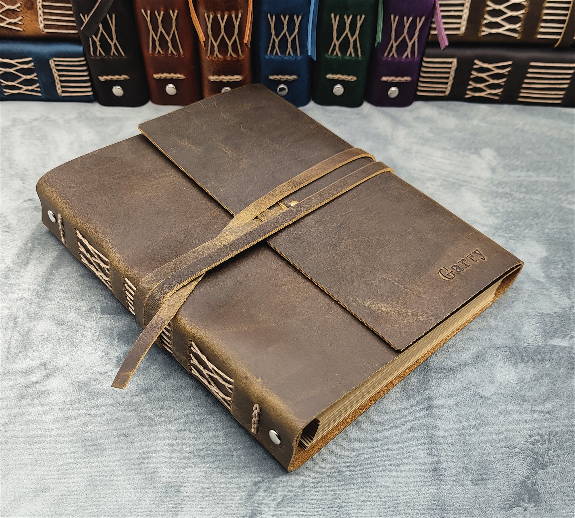 3 Rings Binder Journal Personalized Leather Journal Notebook - Etsy