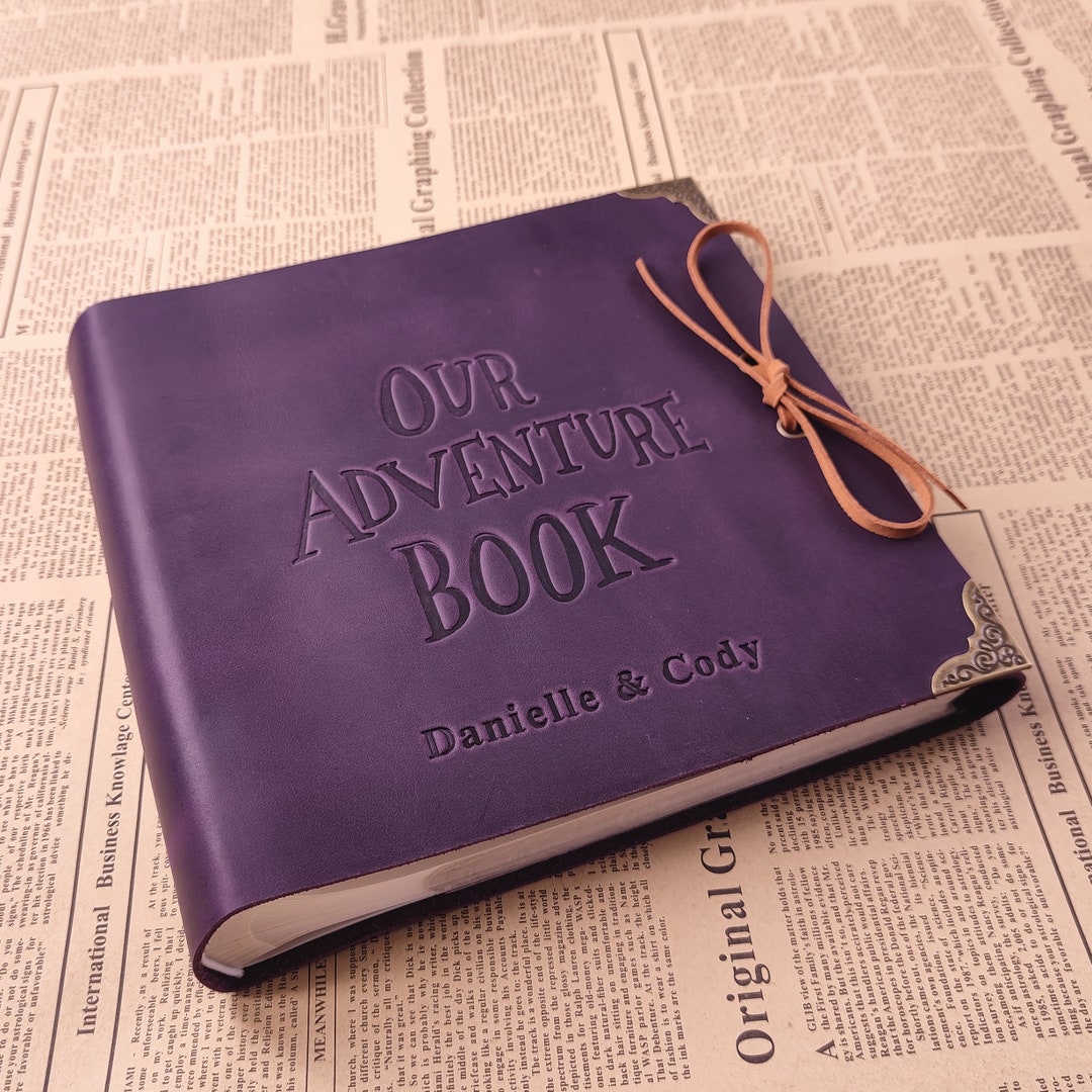Handmade Photo Album With Pockets, Personalized Travel Photo Album for ...