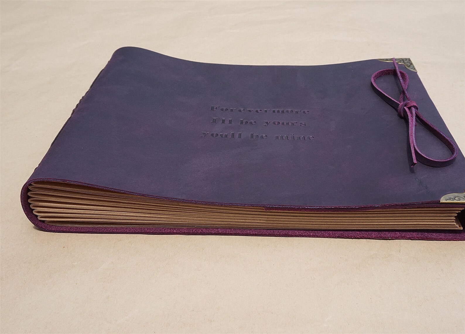 Custom Genuine Leather Scrapbook Album Personalized Leather | Etsy