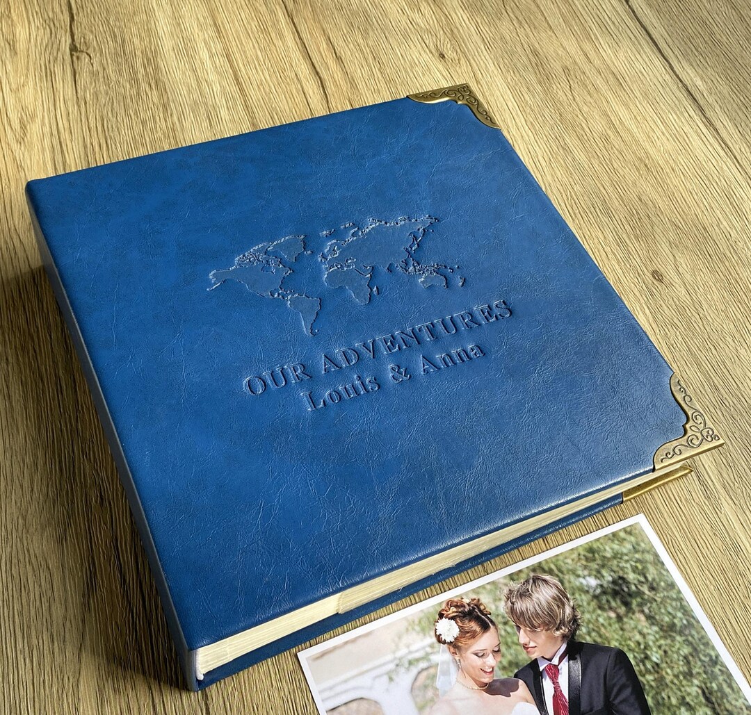 Personalized Photo Album, World Map Our Adventure Book, Travel Album ...