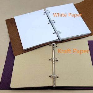 3 Rings Binder Journal, Personalized Leather Journal Notebook ...
