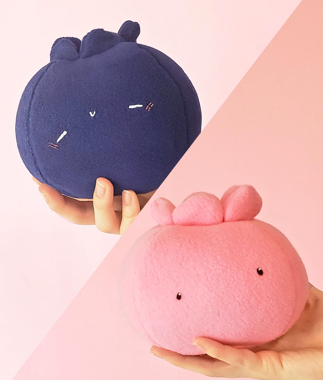 Blue Berry//pink Berry Blue Berry Plush - Etsy