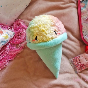Snow Cone Novelty Plush, Icy Cone, Plush, Ice, Blue, Plush, Rainbow ...