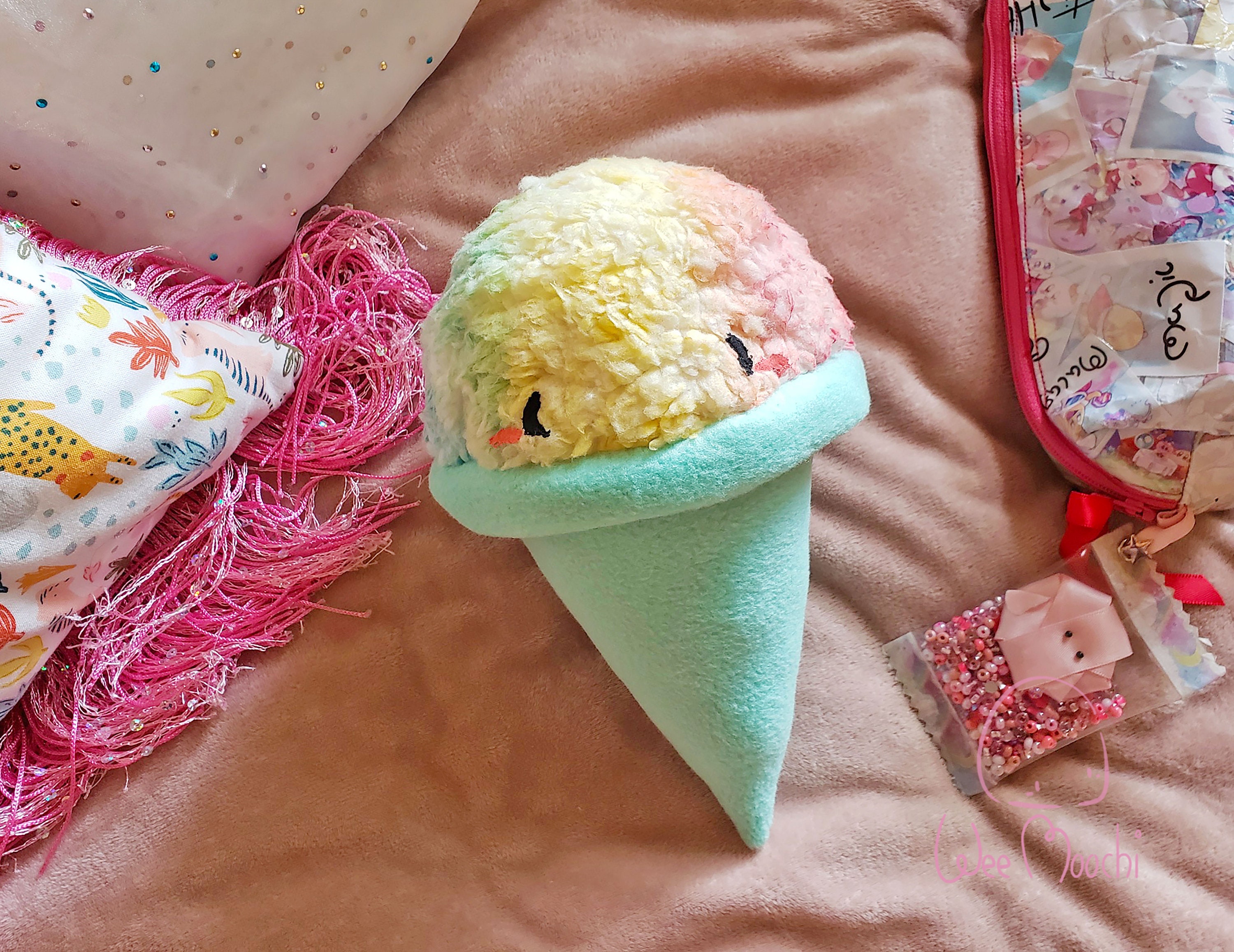 Snow Cone Novelty Plush, Icy Cone, Plush, Ice, Blue, Plush, Rainbow ...