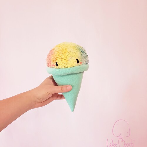 Snow Cone Novelty Plush Icy Cone Plush Ice Blue Plush - Etsy