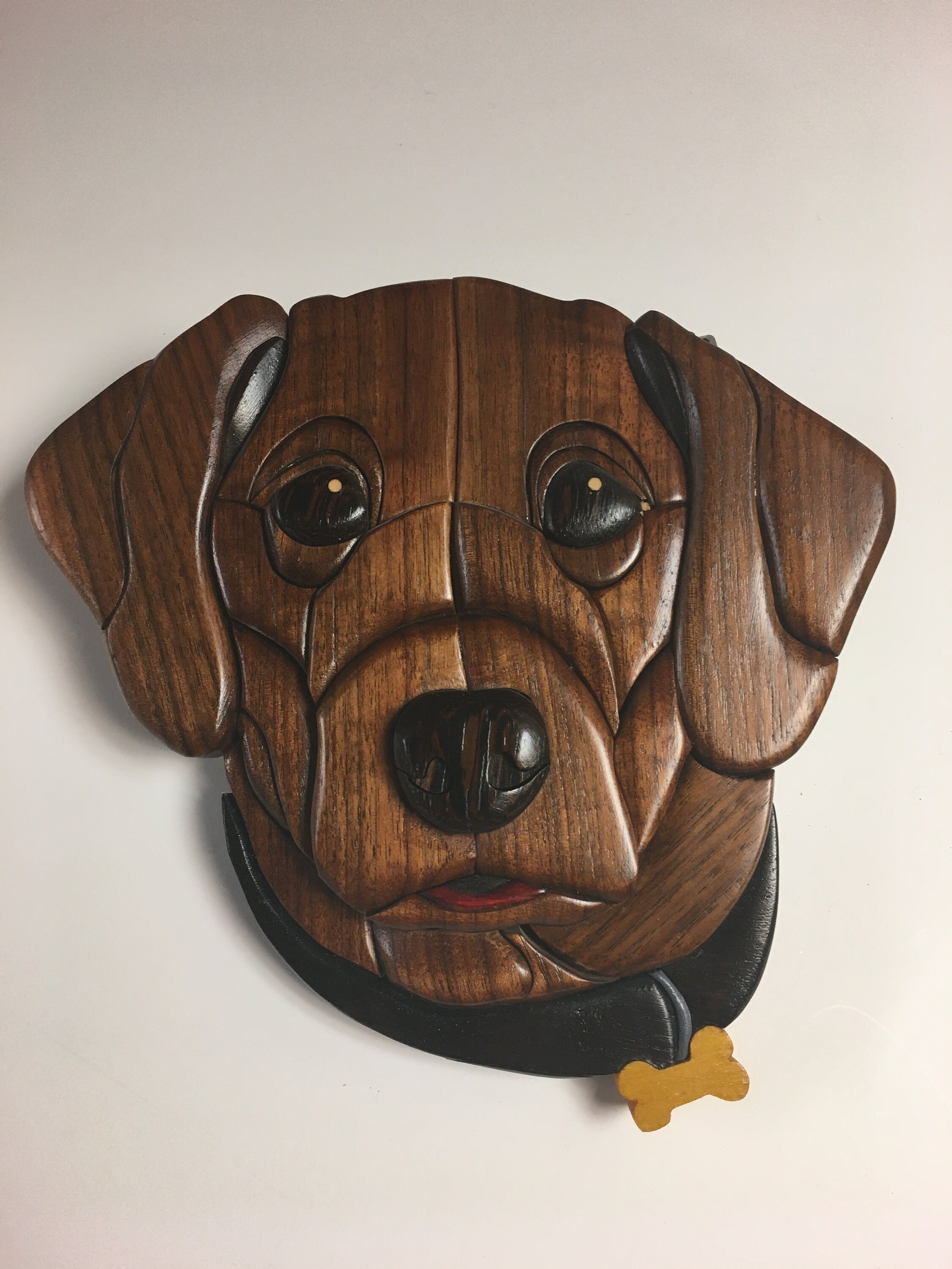 Brown Labrador Retriever Wooden Dog Art Plaque - Etsy UK