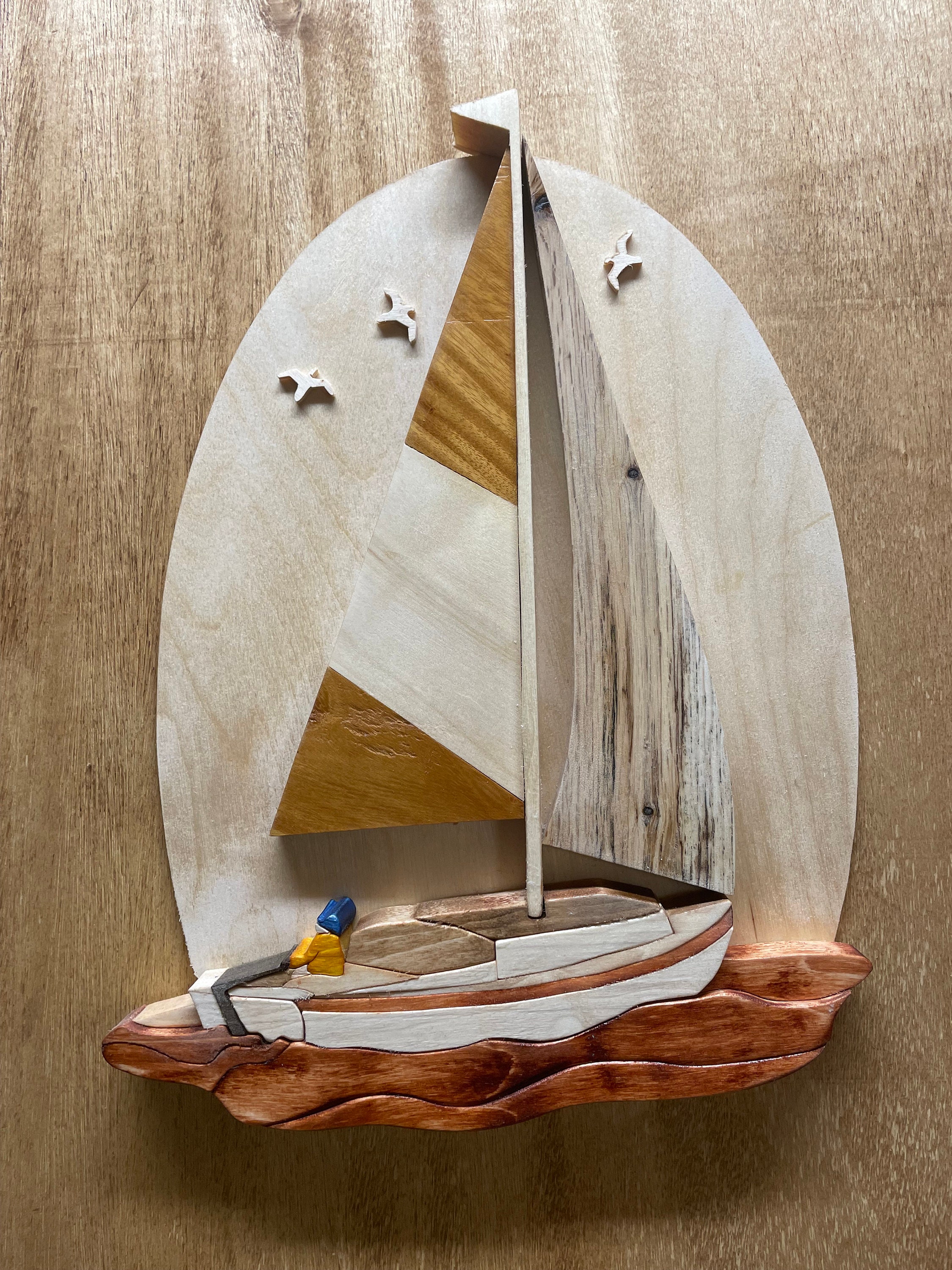 Sailboat Intarsia - Etsy