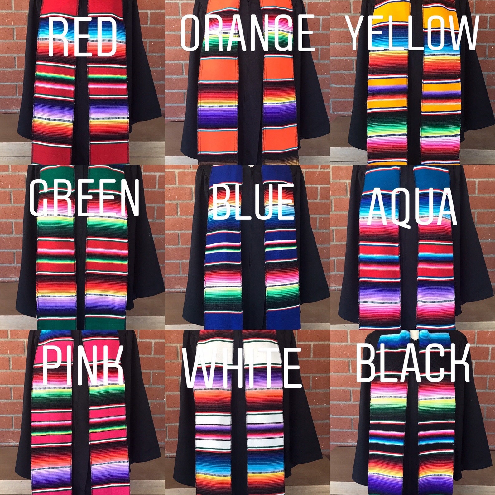Embroidered Serape Sash, Graduation Serape, Mexican Sash, Serape ...