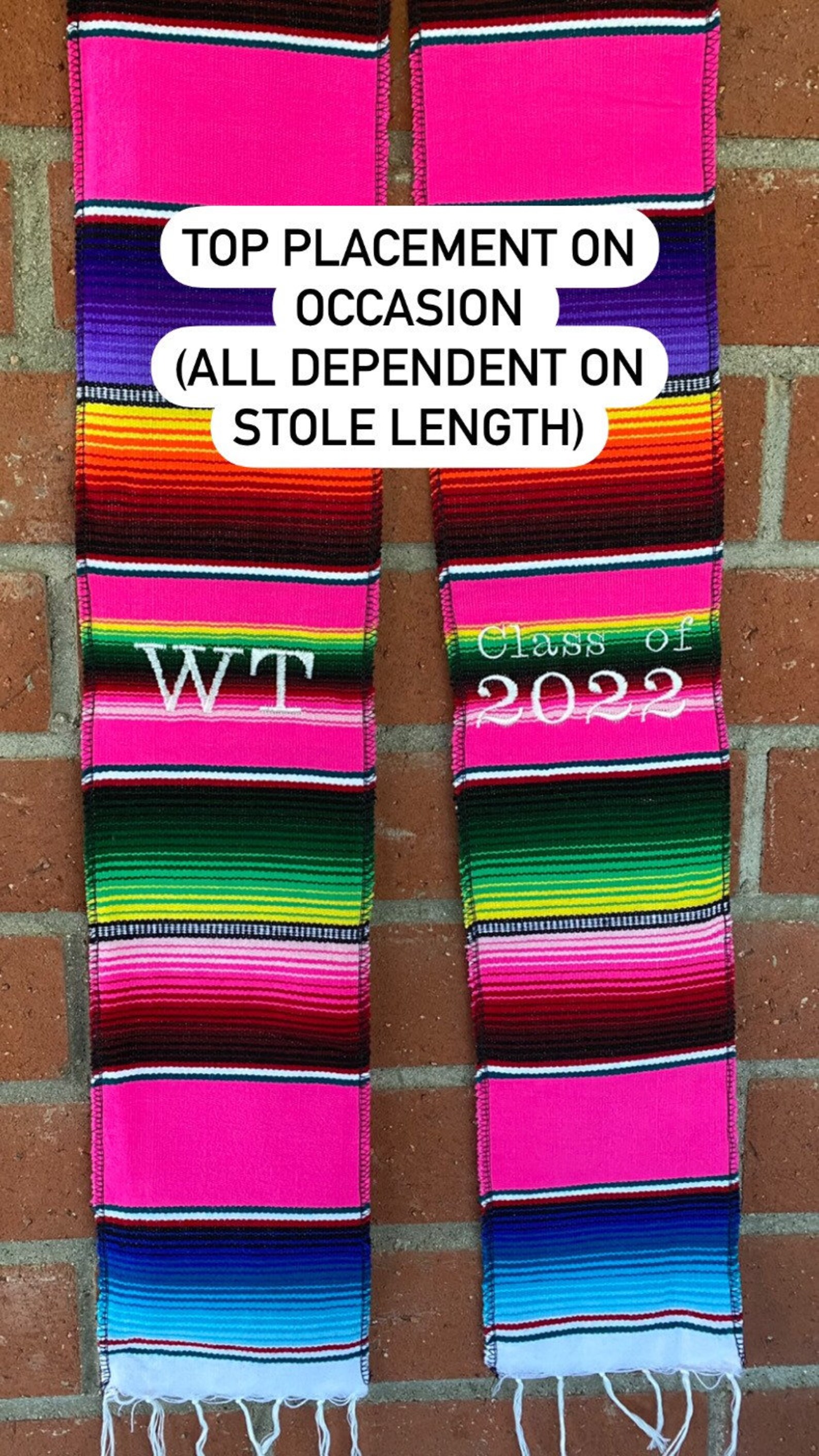 Embroidered Serape Sash Graduation Serape Mexican Sash - Etsy