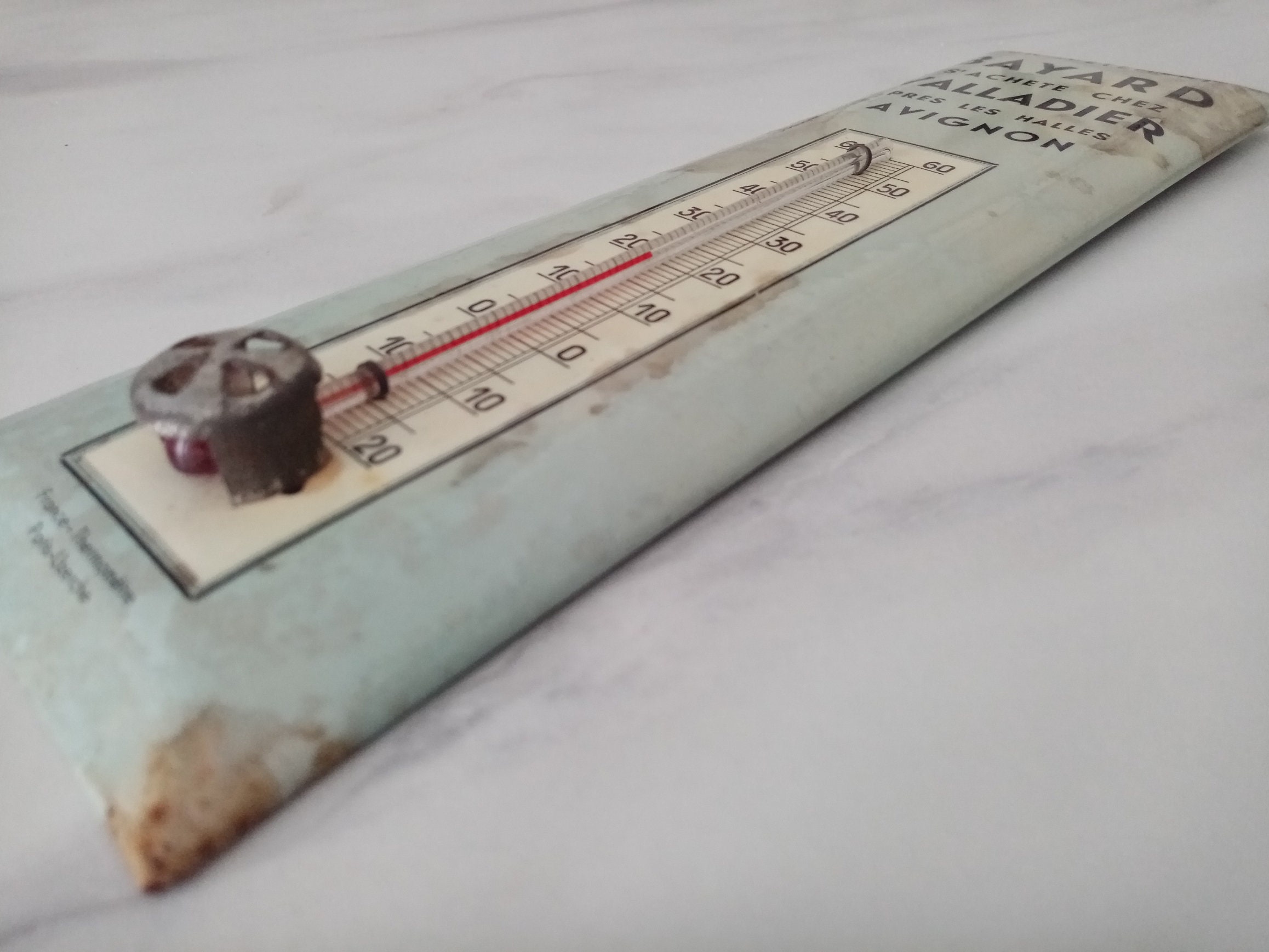 Thermometer and Bill of Sale 1930s Vintage French Advertising Bayard ...
