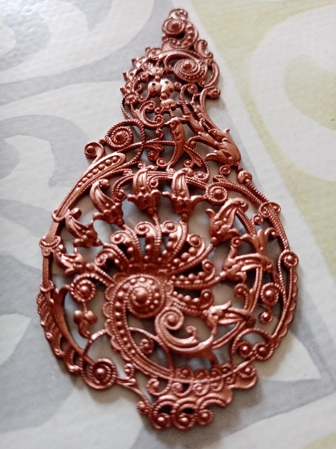 Copper Filigree Costume Fabric Embelishments Reclaimed Hardware - Etsy