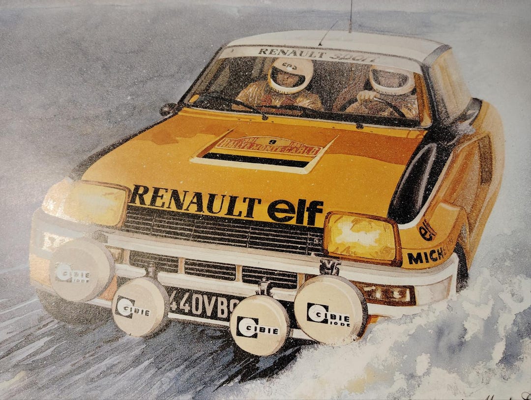 Vintage French 1980's Renault Prints Complete Portfolio - 40 Prints ...