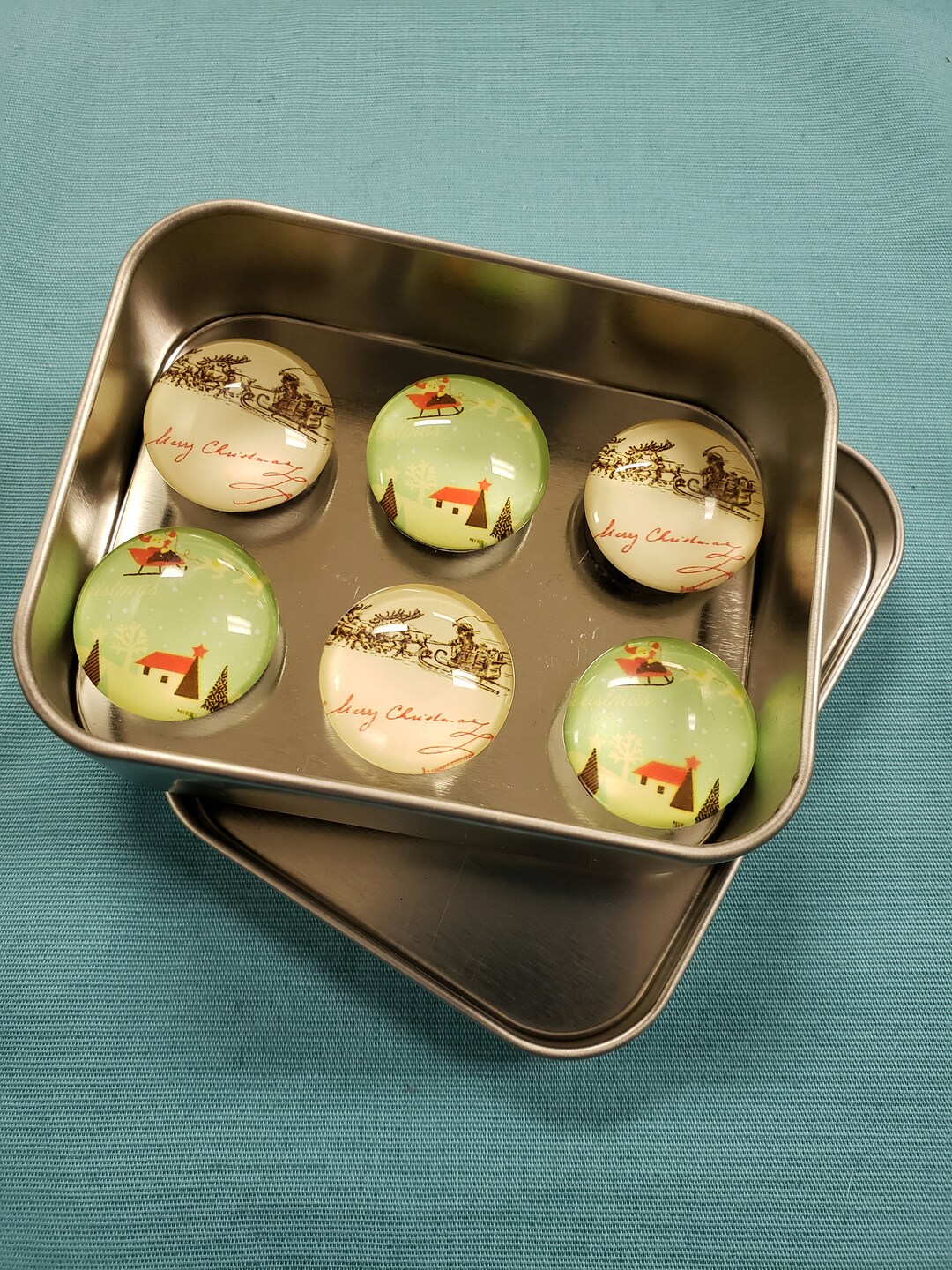 Winter Scene Refrigerator Magnets Set, Magnets, Fridge Magnets, 6 ...