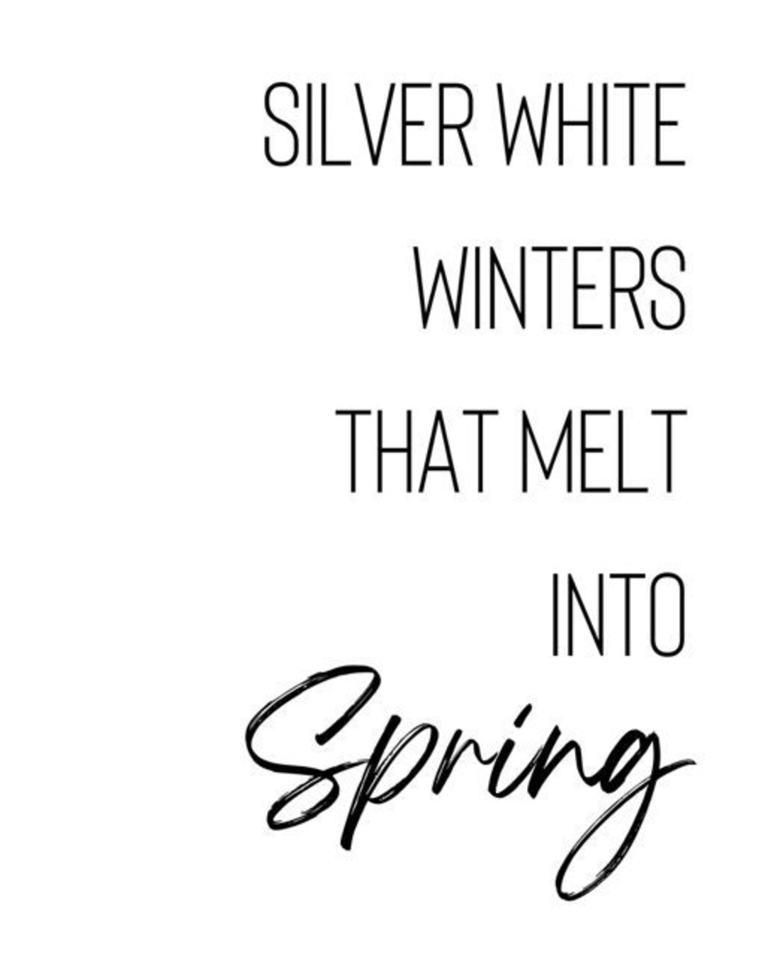 Silver Winter Printable - Etsy