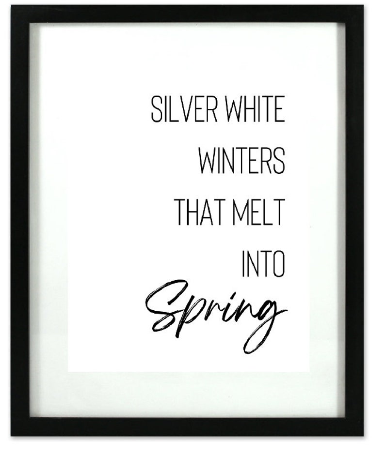 Silver Winter Printable - Etsy