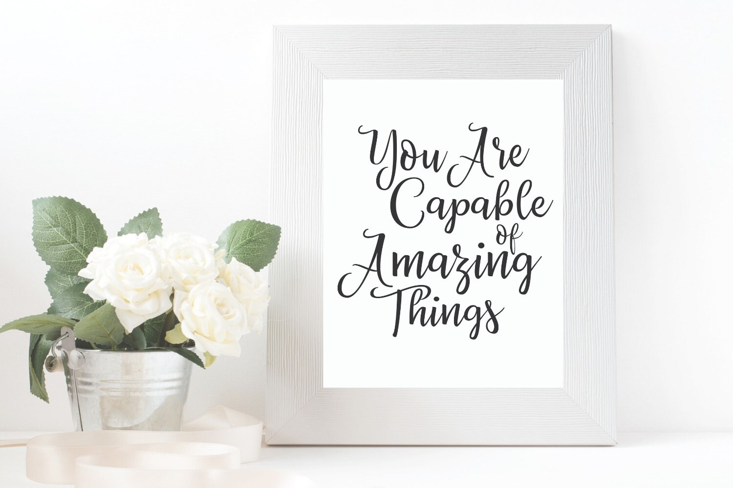 You Are Capable of Amazing Things Printable, Motivational Wall Art ...