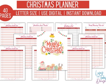 Christmas Planner Printable, Holiday Planner, Gift Budget Planner ...