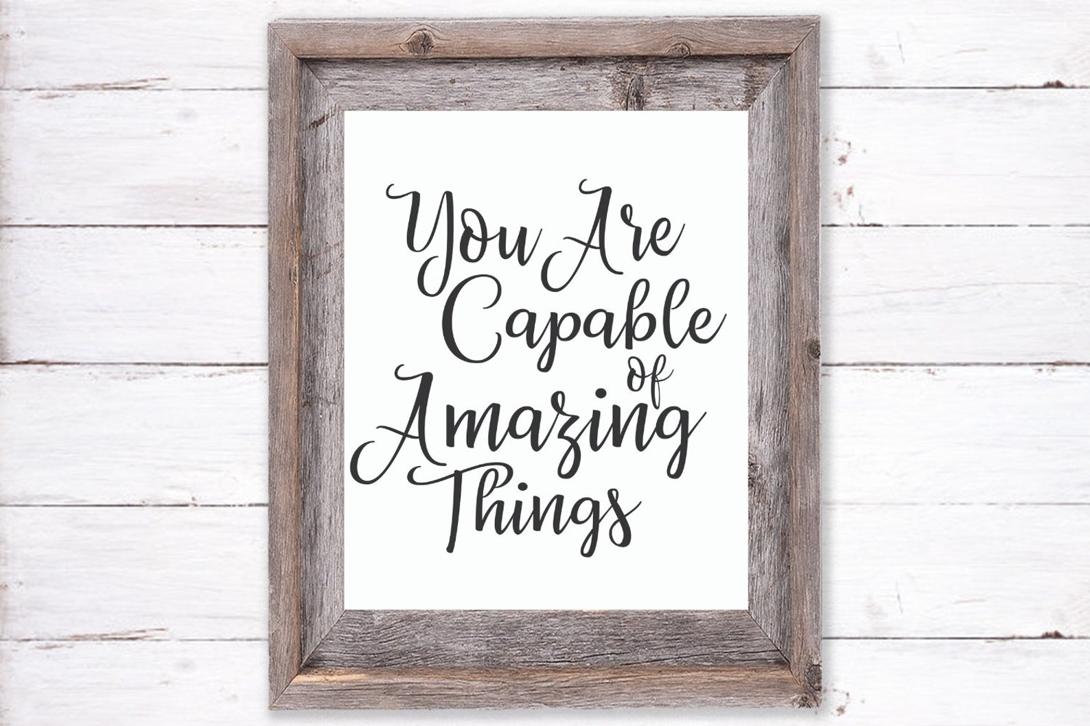 You Are Capable of Amazing Things Printable, Motivational Wall Art ...