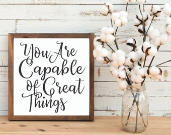 You Are Capable of Amazing Things Quote Inspirational Quote - Etsy