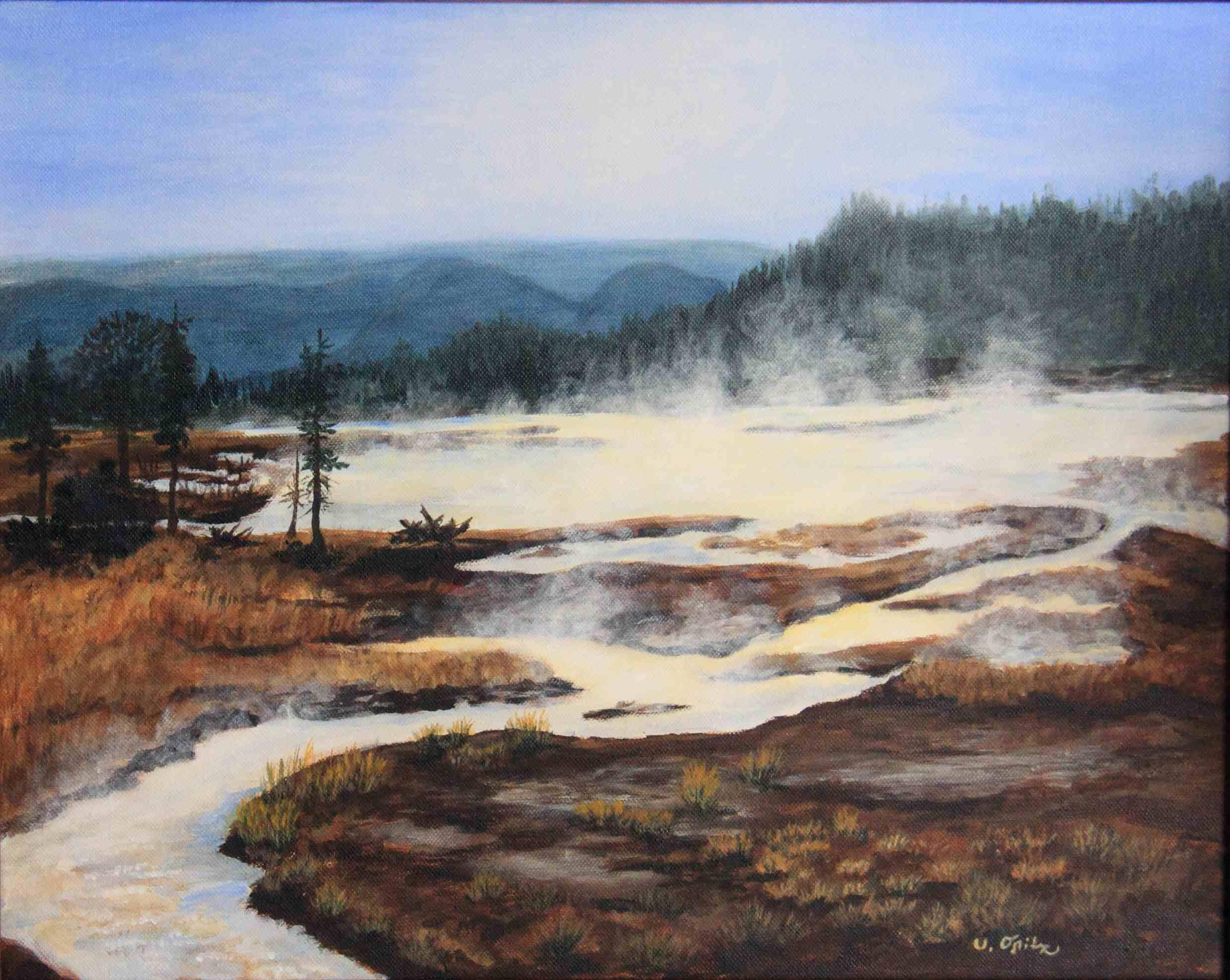 Yellowstone Hot Lake / Hot Spring / Yellowstone / National Park ...