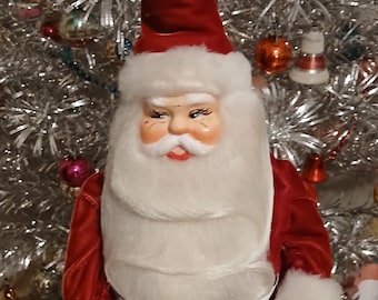 Harold Gale Santa Claus Rare Gold Lame Vintage Christmas Decor 14 ...