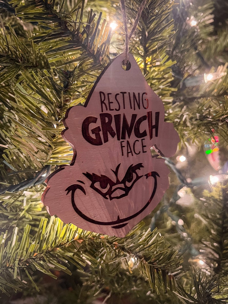 Resting Grinch Face SVG Laser Cut File Digital Download - Etsy Australia