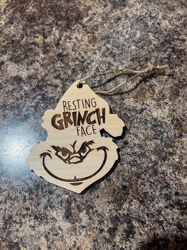 Resting Grinch Face SVG Laser Cut File Digital Download - Etsy