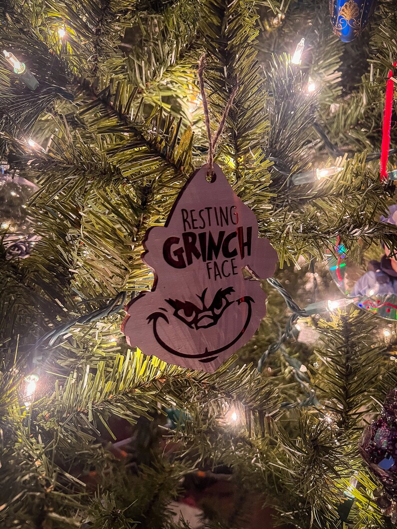 Resting Grinch Face SVG Laser Cut File Digital Download - Etsy