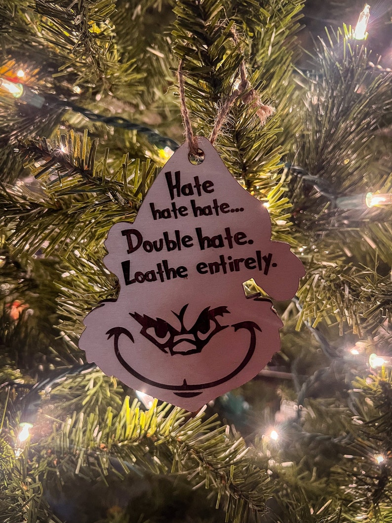 Grinch HATE HATE HATE Svg Laser Cut File Digital Download - Etsy
