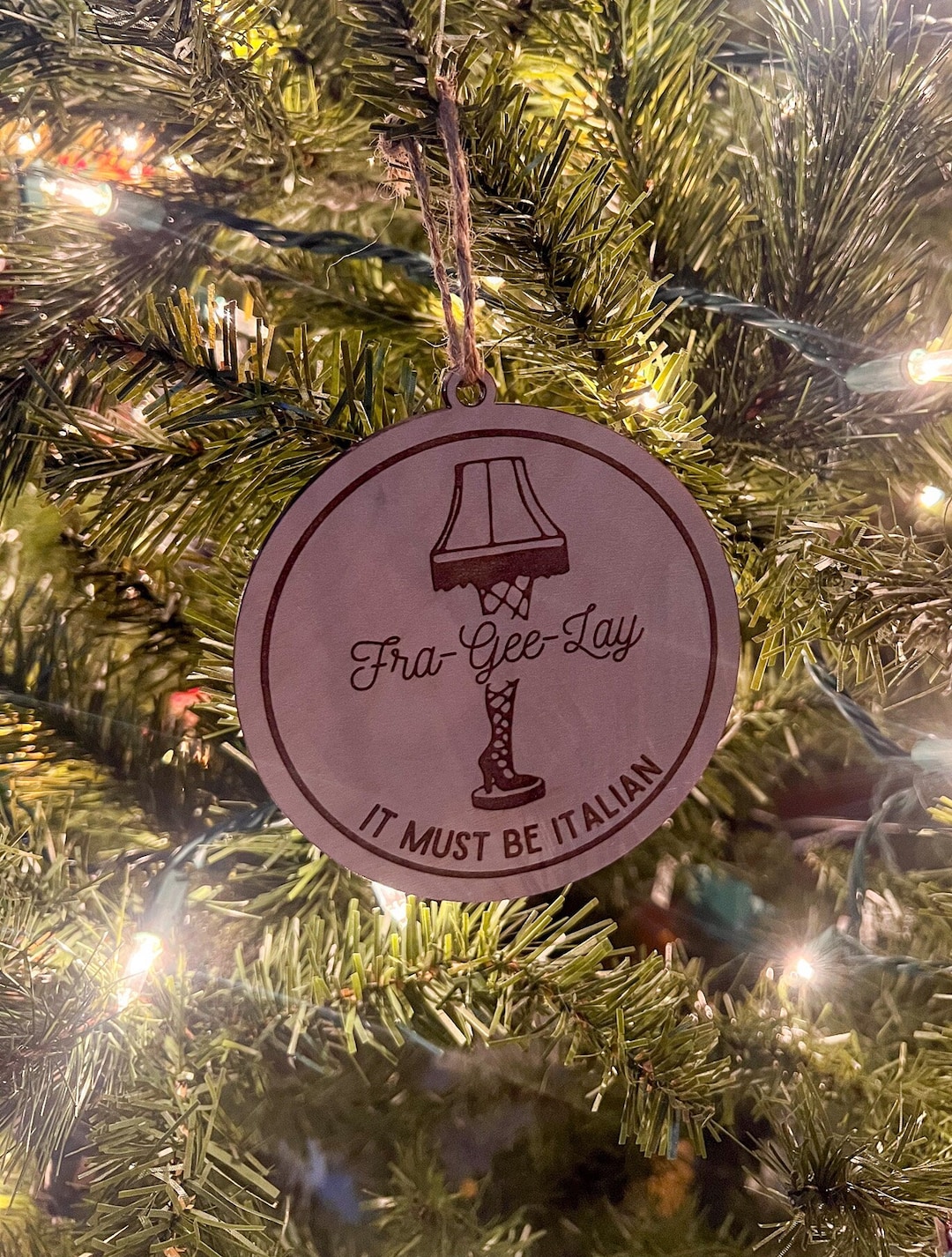 Christmas Story Lamp Ornament SVG Laser Cut File Digital Download - Etsy
