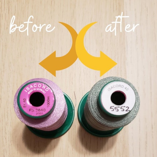 Blank Spool Stickers Embroidery Thread Label Organize Your - Etsy