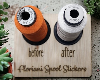 Blank Spool Stickers | Embroidery Thread | Spool Sticker | Easy-to-read ...