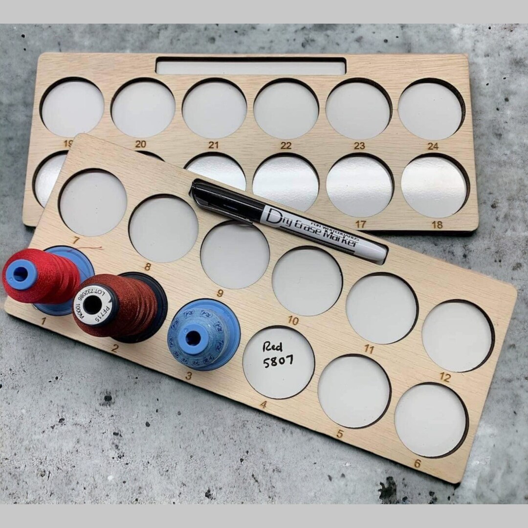 Embroidery Thread Project Tray (set 1) | Project Tray | Thread Tray ...