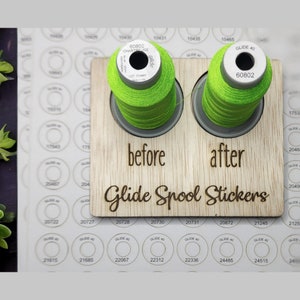 Glide Spool Stickers | Embroidery Thread | Spool Sticker | Easy-to-read ...