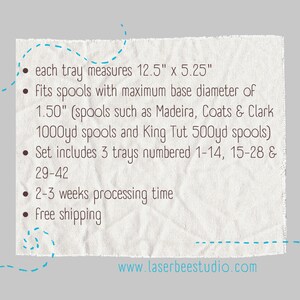 Thread Project Tray for Madeira / Coats & Clark / King Tut | Project ...