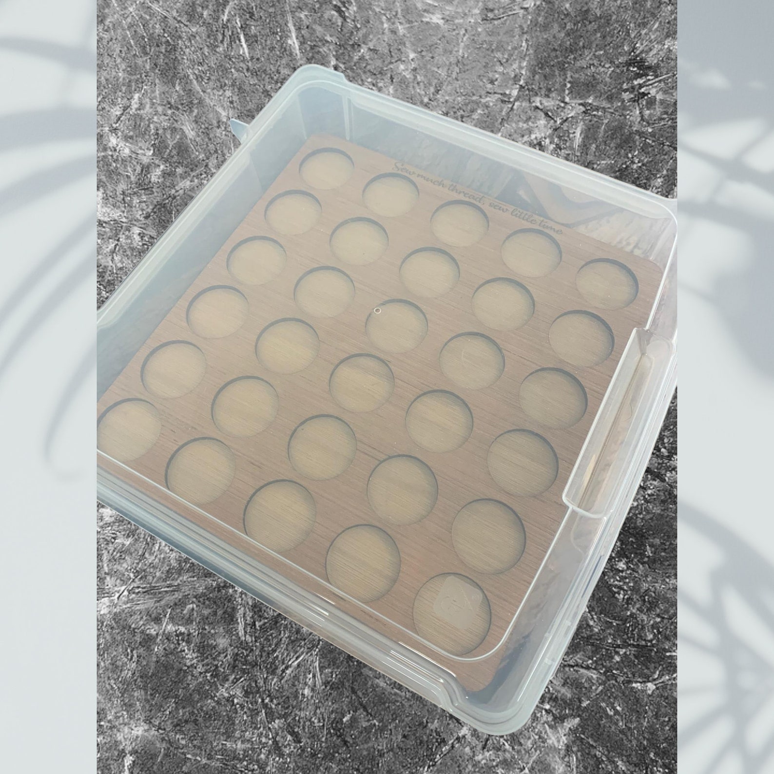 Embroidery Thread Storage Trays set of 6 Trays Thread Spool Organizers ...