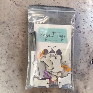Project Tags, in the Hoop Organizer, Dry Erase Tags, Embroidery Tag ...