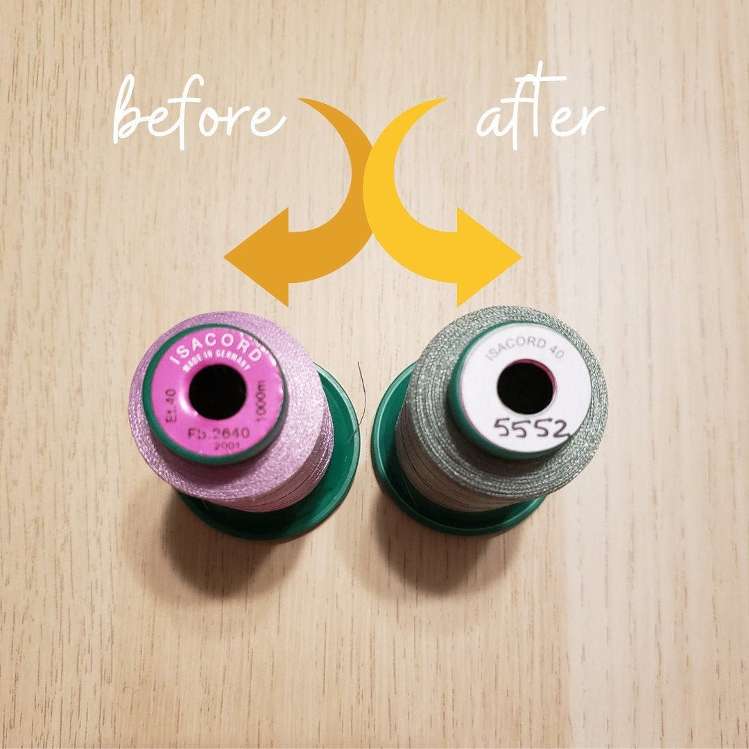 Blank Spool Stickers, Embroidery Thread Label, Organize Your Thread ...