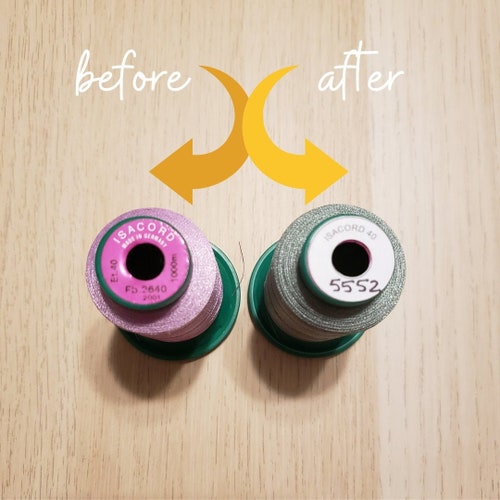 Blank Spool Stickers Embroidery Thread Label Organize Your - Etsy