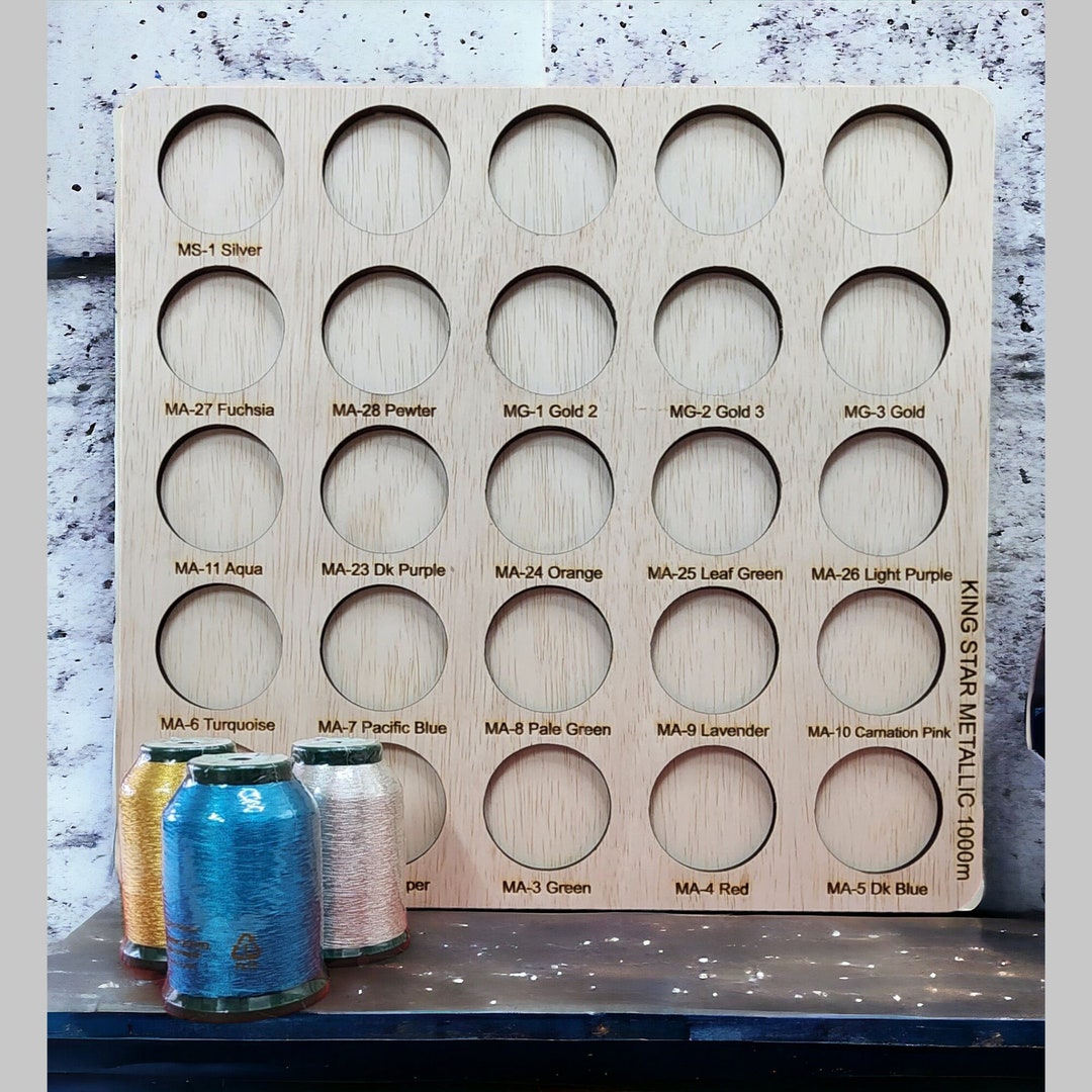Kingstar Metallic Embroidery Thread Storage Trays | Thread Spool ...