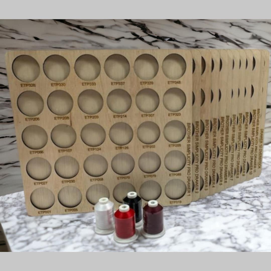 Brother Simplicity Pro Embroidery Thread Storage Trays Thread Spool ...