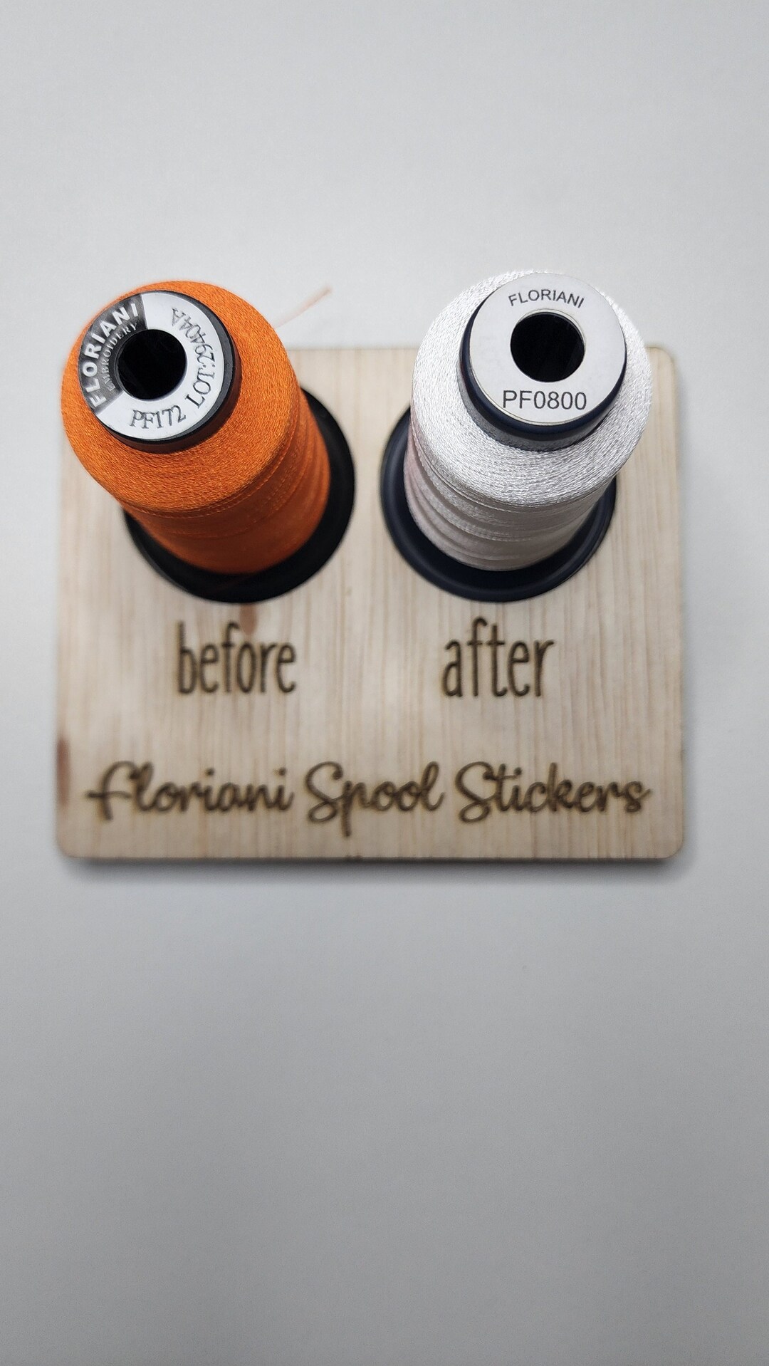 Floriani Spool Stickers Embroidery Thread Spool Sticker Easy-to-read - Etsy