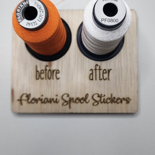 Blank Spool Stickers Embroidery Thread Label Organize Your - Etsy