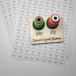 Isacord Spool Stickers, Embroidery Thread, Sticker, Sewing Thread ...