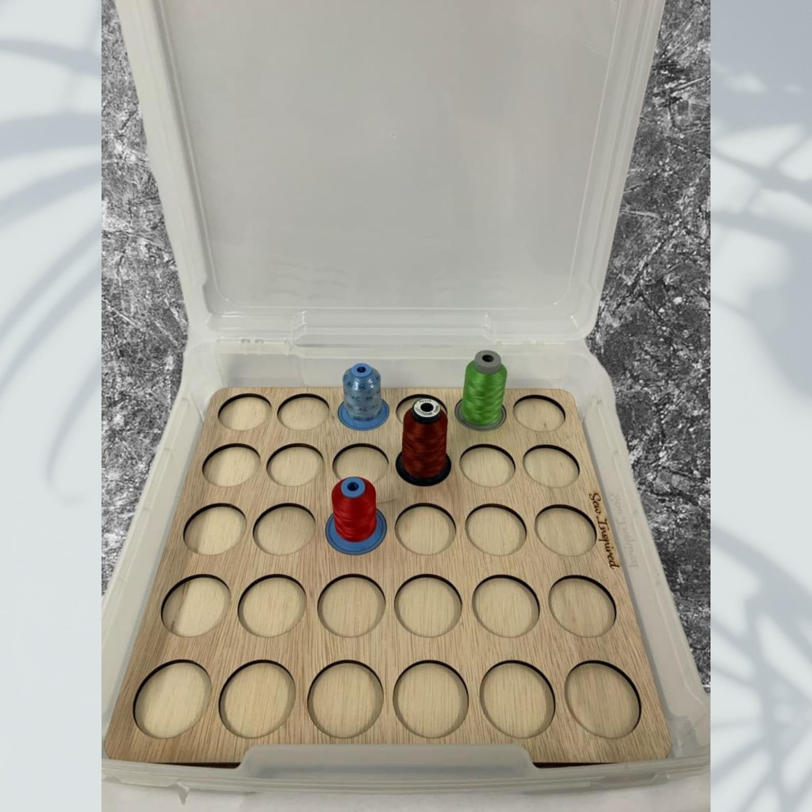 Embroidery Thread Storage Trays set of 6 Trays Thread Spool Organizers ...