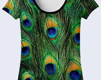 Peacock shirt | Etsy