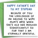 Funny Step-parent Card/ Blended Family / Father's Day Card - Etsy