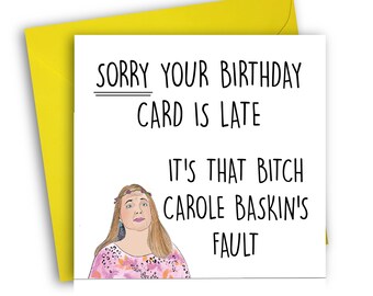 Joe Exotic Birthday Card, Joe Exotic, Funny Carole Baskin Birthday Card ...