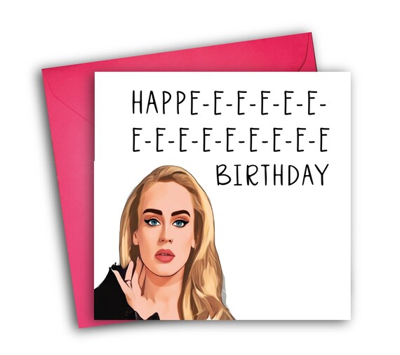Paper & Party Supplies Easy On Me Adele Adele Birthday Card Adele ...